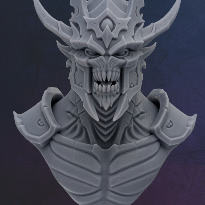 3D Printable Demon Bust by PDP-Nick